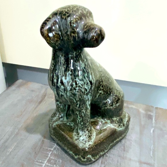 Art | Porcelain Ceramic Black Lab Dog Figurine Sculpture | Poshmark